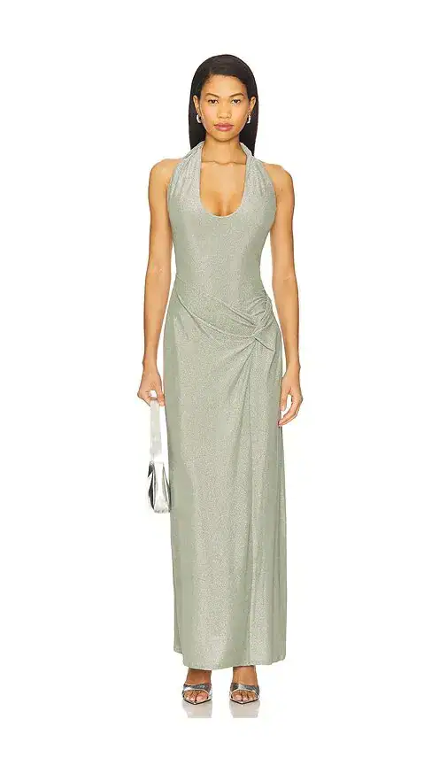 Buy LOVERS AND FRIENDS Angelina Maxi Dress - Sage Green Shine At 46% Off |  Editorialist