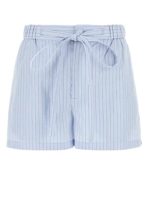 Gucci Embroidered Poplin Shorts - Stripped