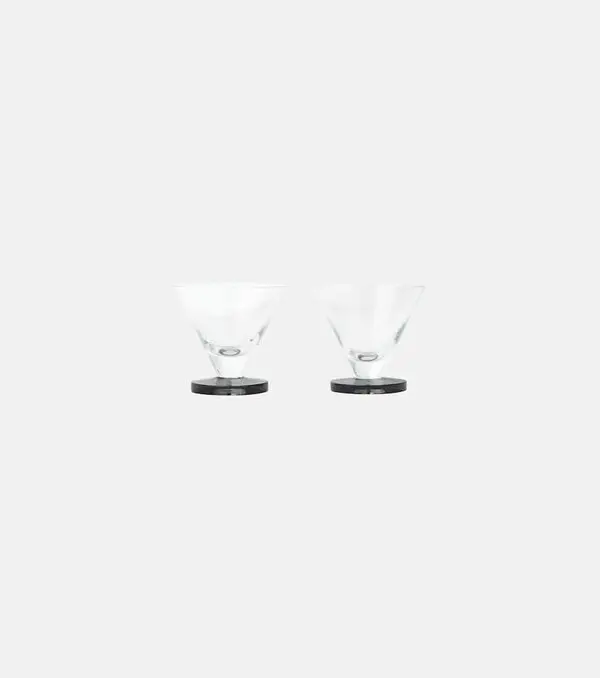 TOM DIXON Puck Set Of 2 Martini Glasses