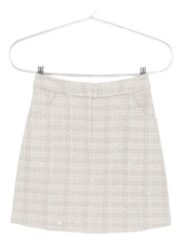 Emporio Armani Wool Blend Mini Skirt - Grey