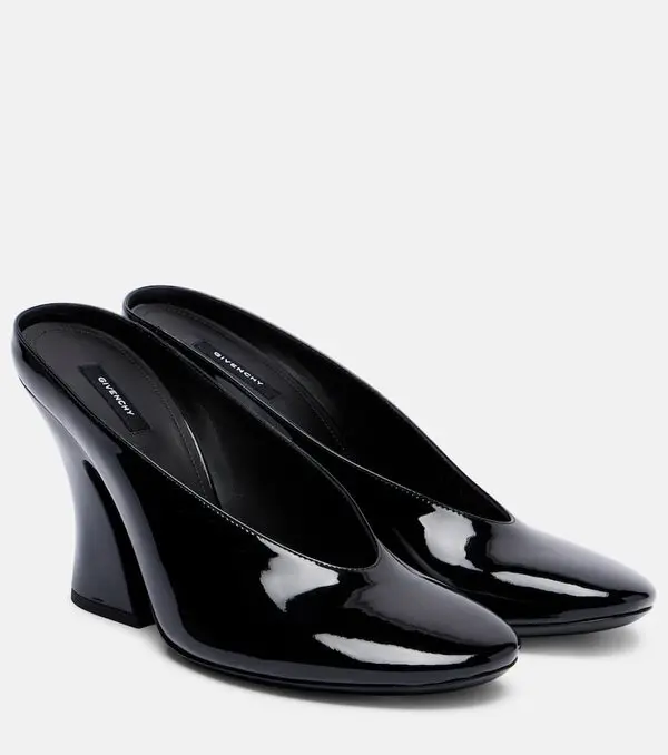 Givenchy Sculpted 95 Patent Leather Mules