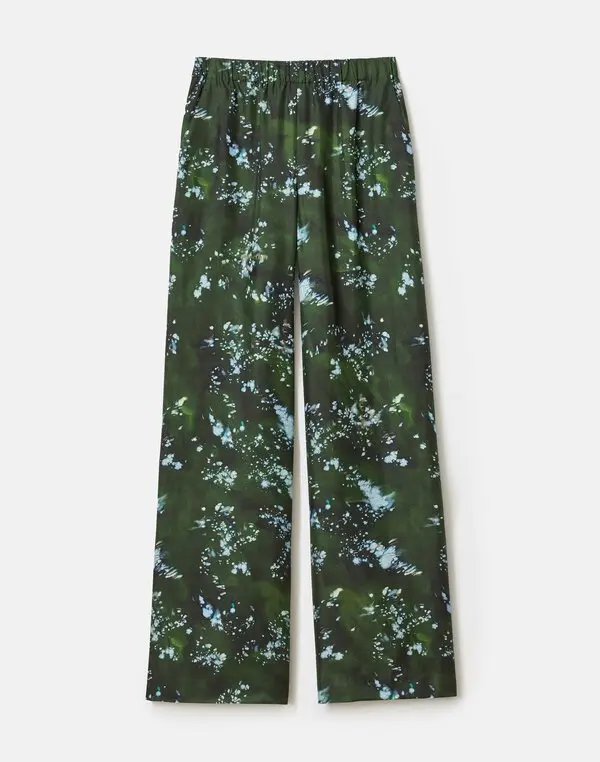 Lafayette 148 New York Printed Wide-leg Pant