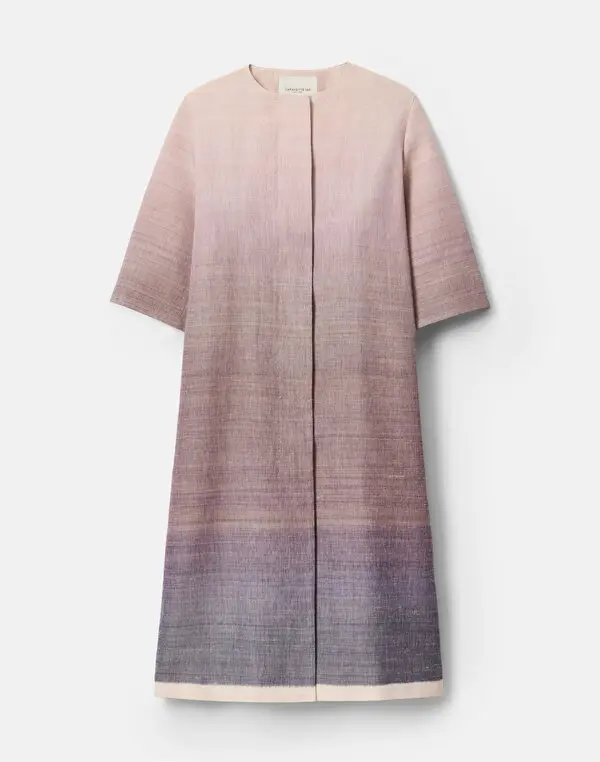 Lafayette 148 New York Silk Ombré Coat