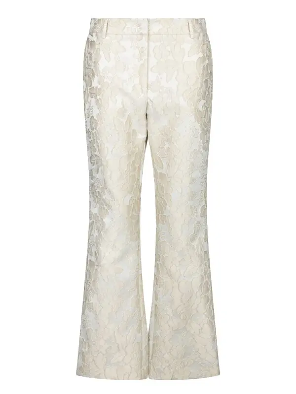 La DoubleJ Wide-leg Jacquard Trousers