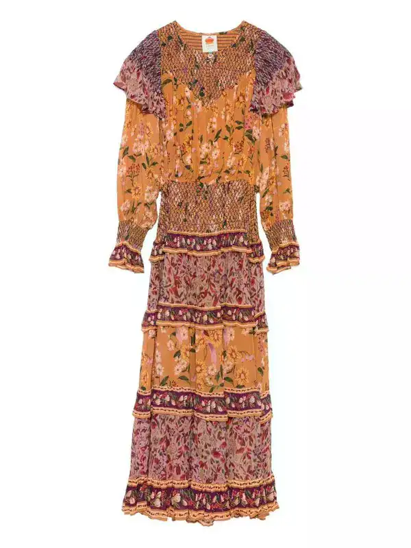 Buy Farm Rio Floral-print Maxi Dress - Brown At 52% Off | Editorialist
