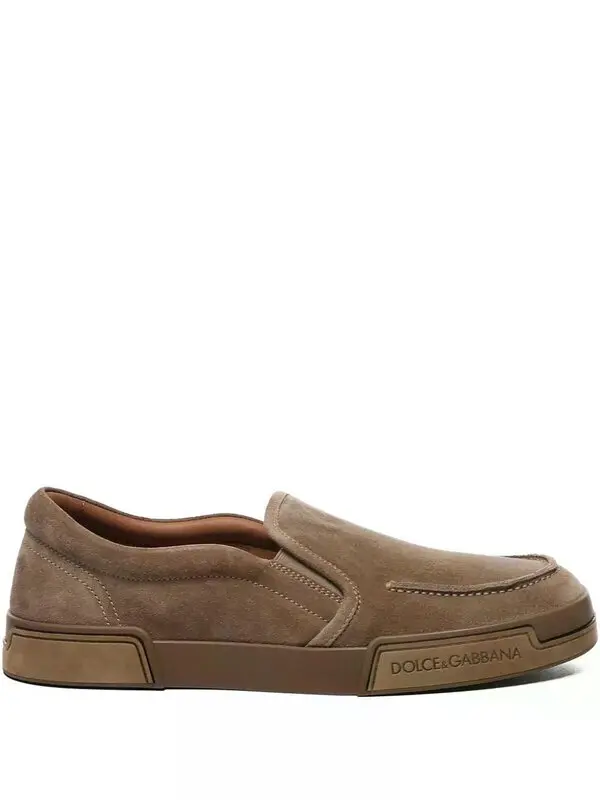 Dolce & Gabbana Suede Slip-on Sneakers