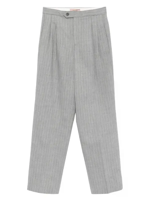 TWINSET Pinstriped Pleated Trousers