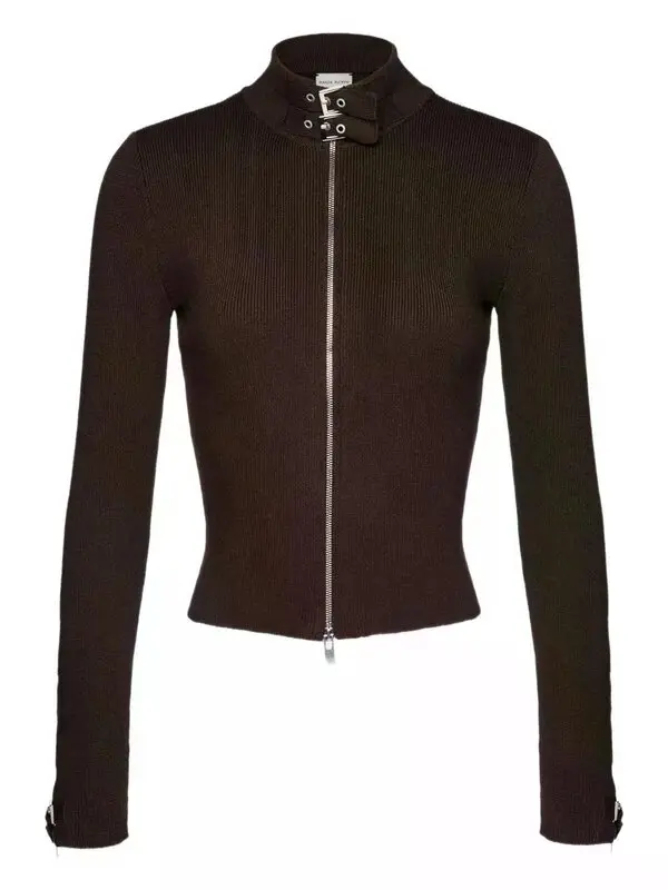 Magda Butrym Zip-front Ribbed Top