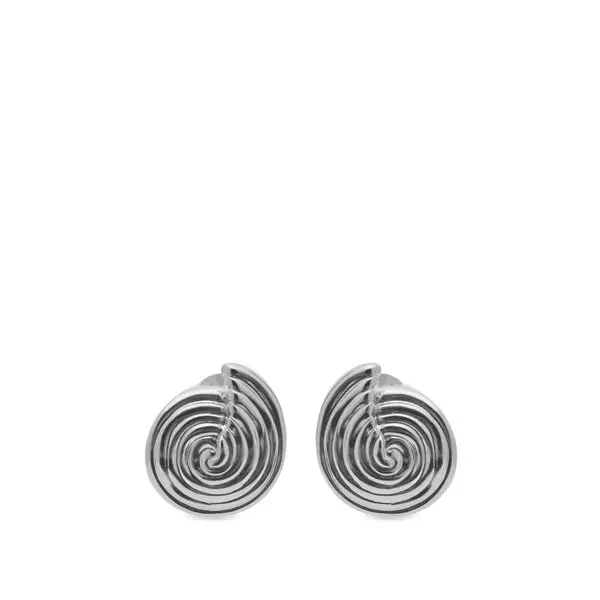 MISSOMA Spiral Small Stud Earrings - Silver
