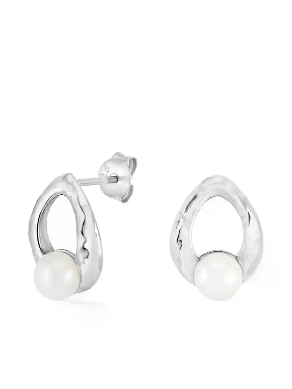 DOWER AND HALL Waterfall Stud Earrings - Silver