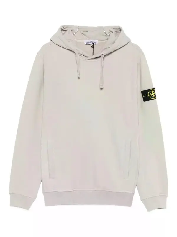 Stone Island Compass-badge Hoodie - Grey