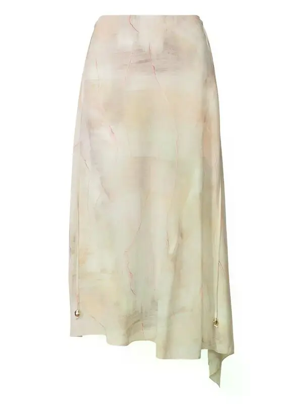 Fabiana Filippi Asymmetric Printed Skirt
