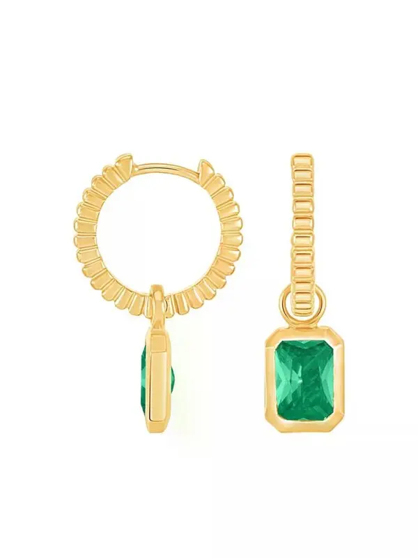 DOWER AND HALL Humbug Huggie Hoop Earrings - Gold