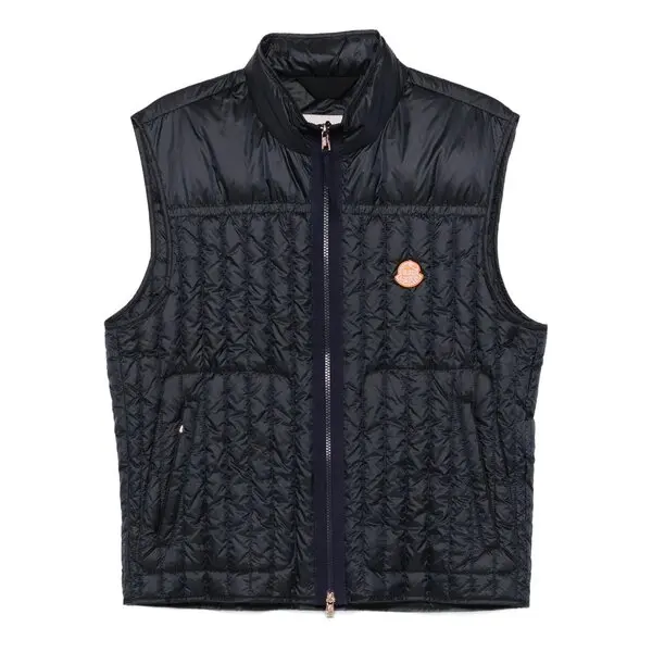 Moncler Sleeveless Quilted Waistcoat - Blue