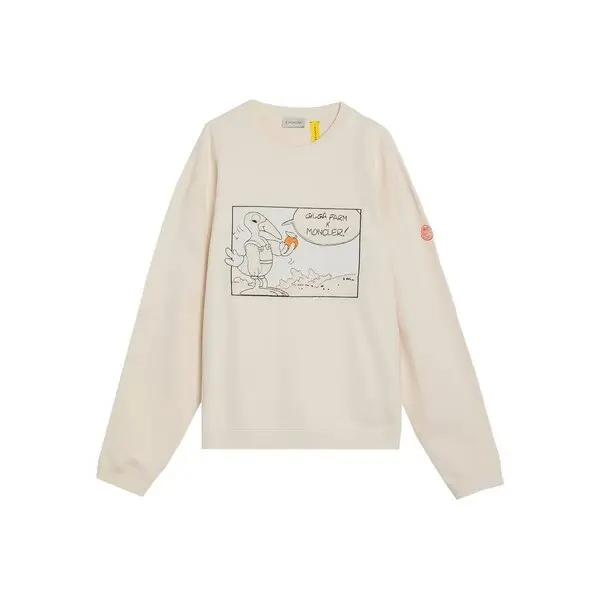 Moncler Crew Neck Graphic Sweatshirt