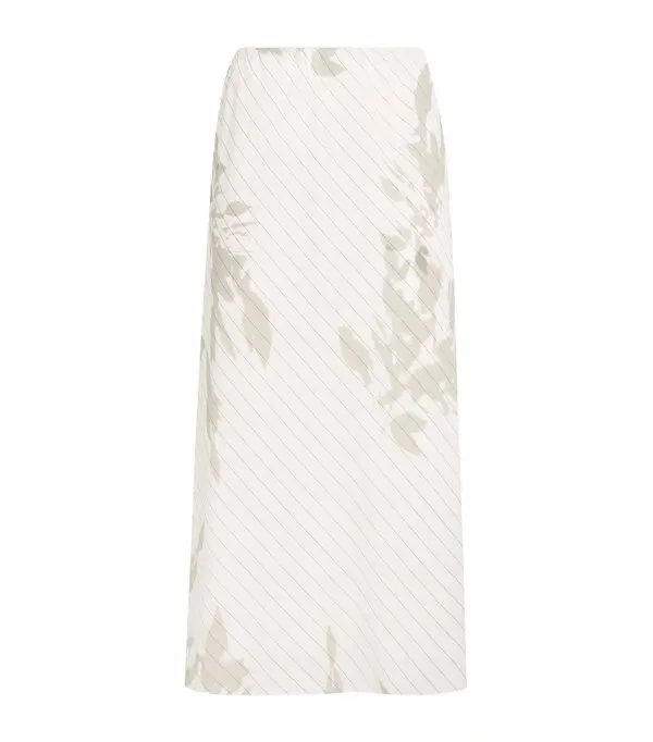 Max & Co. Crepe De Chine Midi Skirt