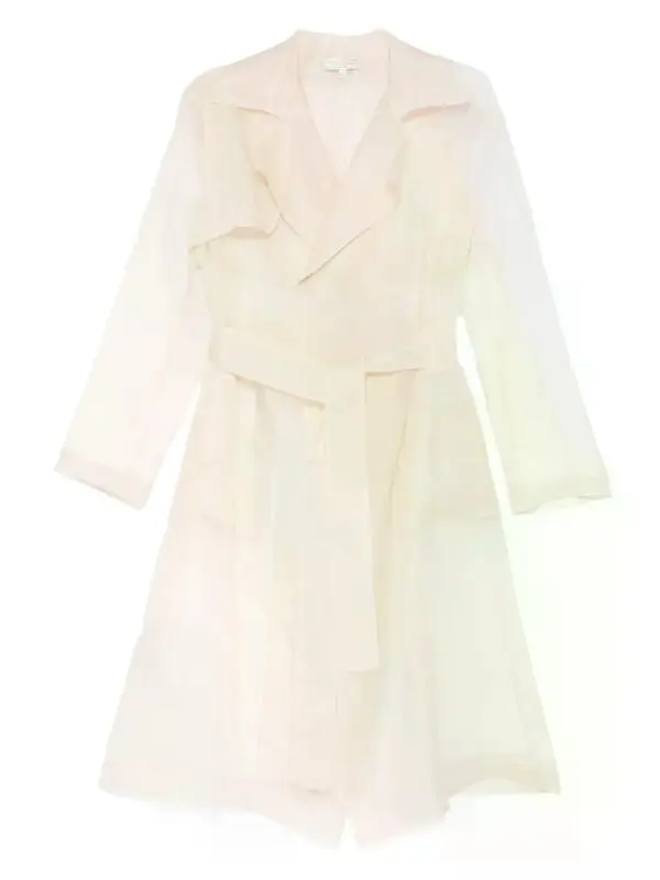 Antonelli Firenze Belted Silk Coat - Neutrals
