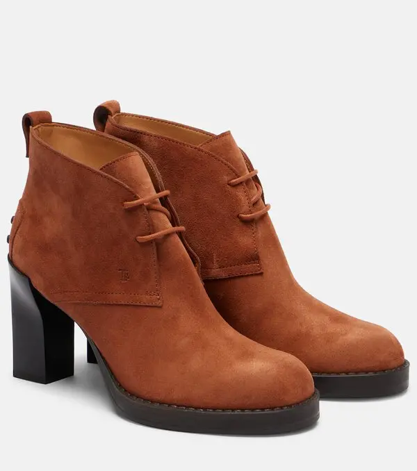 TOD'S 80mm Suede Ankle Boots