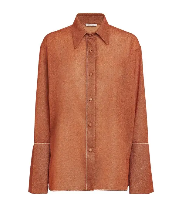 Oseree Glazed Lumière Shirt - Orange