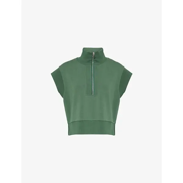 Varley Kelly Half-zip Vest - Cilantro