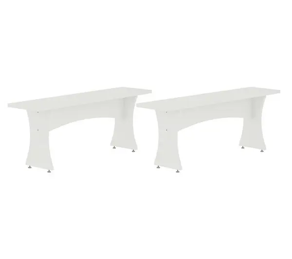 MANHATTAN Comfort Coney Dining Bench Set Of 2