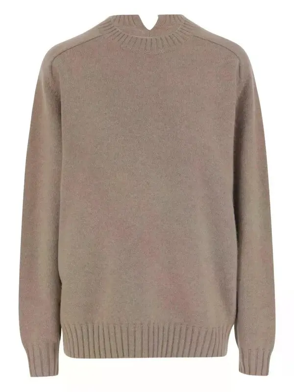 Carven Crew-neck Cashmere Sweater - Neutrals