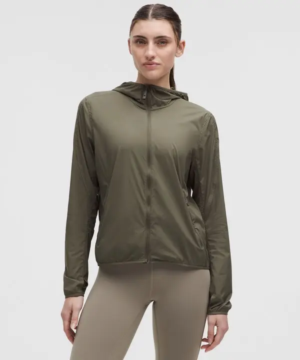 Lululemon Breathable Lightweight Training Jacket - Army Green