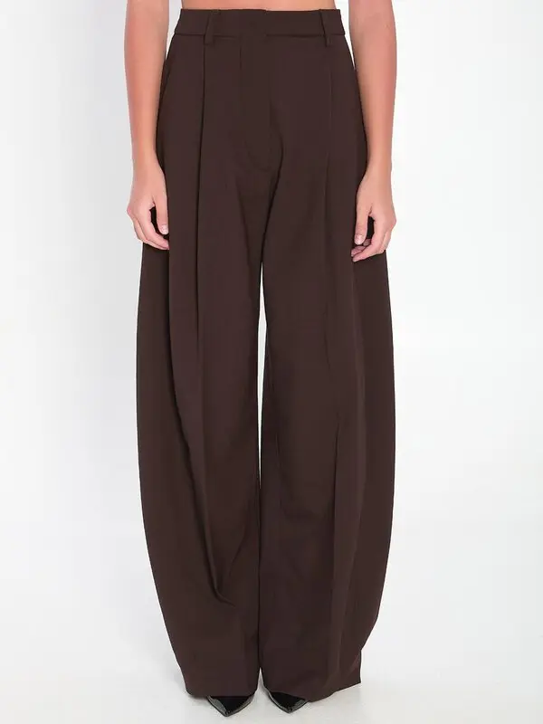 THE LATEST Billie Wide-leg Trousers - Brown