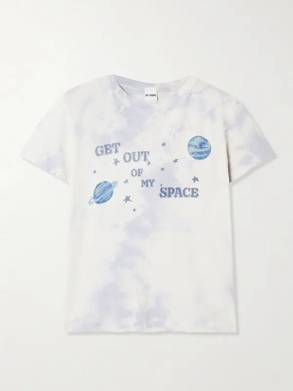 RE/DONE Printed Cotton-jersey T-shirt