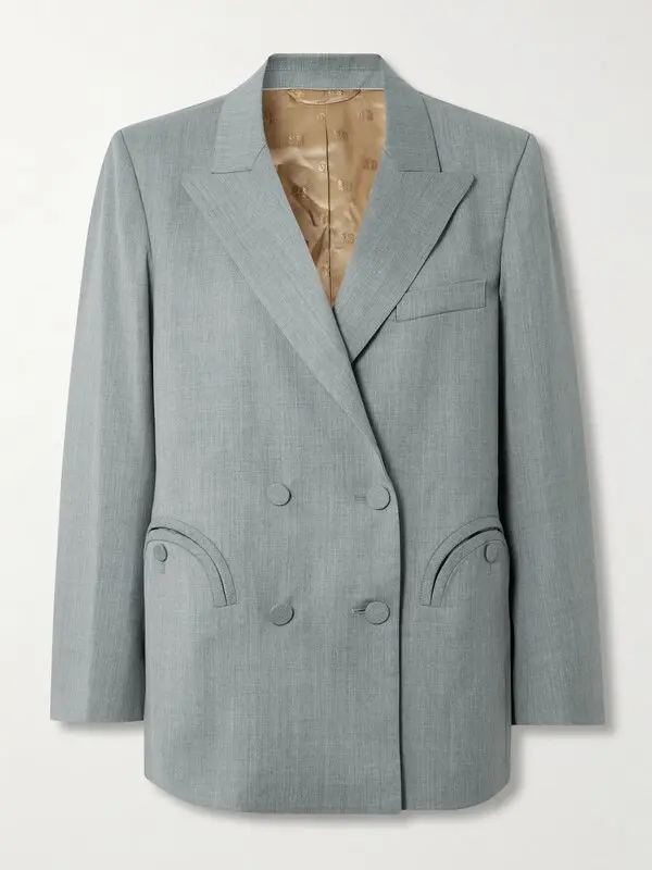 BLAZÉ MILANO Everynight Double-breasted Blazer - Gray