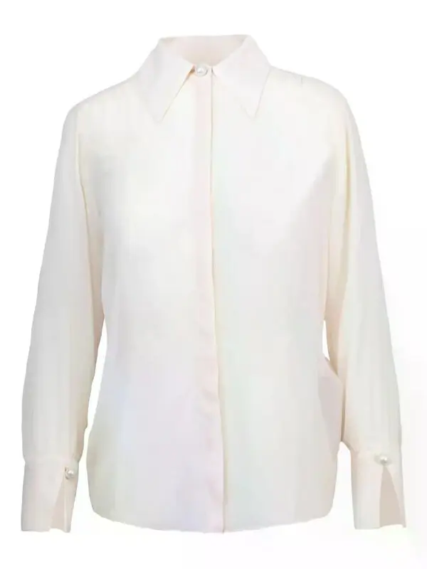 Liu Jo Pearl-embellished Shirt - Neutrals