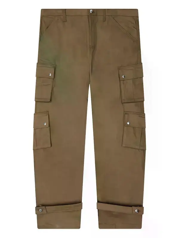 Rhude Button-fastening Cargo Trousers - Brown