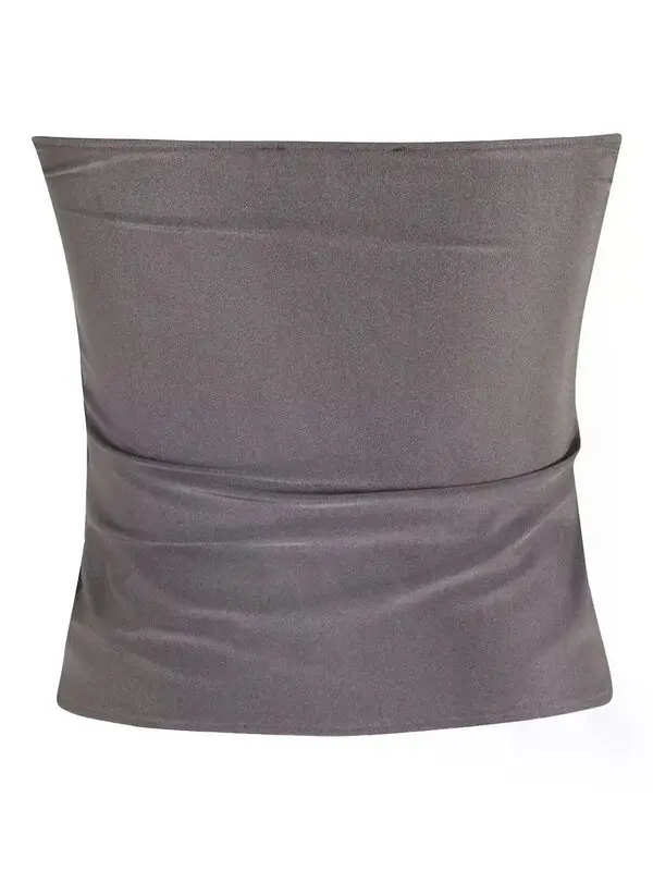 Coperni Multi-buckle Strapless Top - Grey