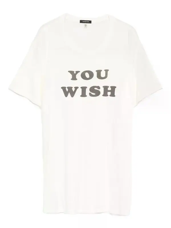R13 Graphic-print T-shirt - Neutrals