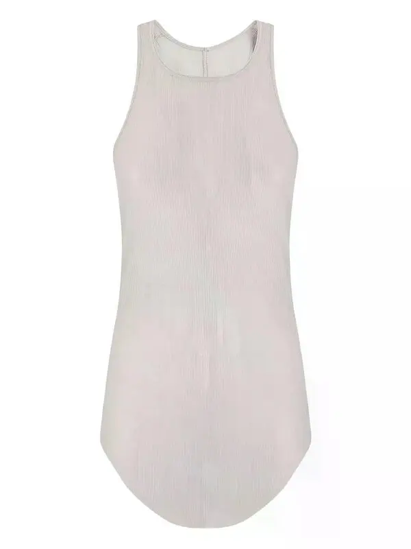 Rick Owens Ribbed Round-neck Top - Neutrals