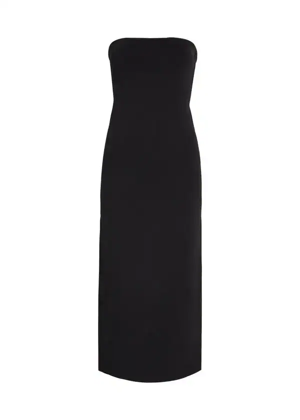 Buy ANINE BING Rosa Stretch-knit Midi Dress - Black At 50% Off |  Editorialist