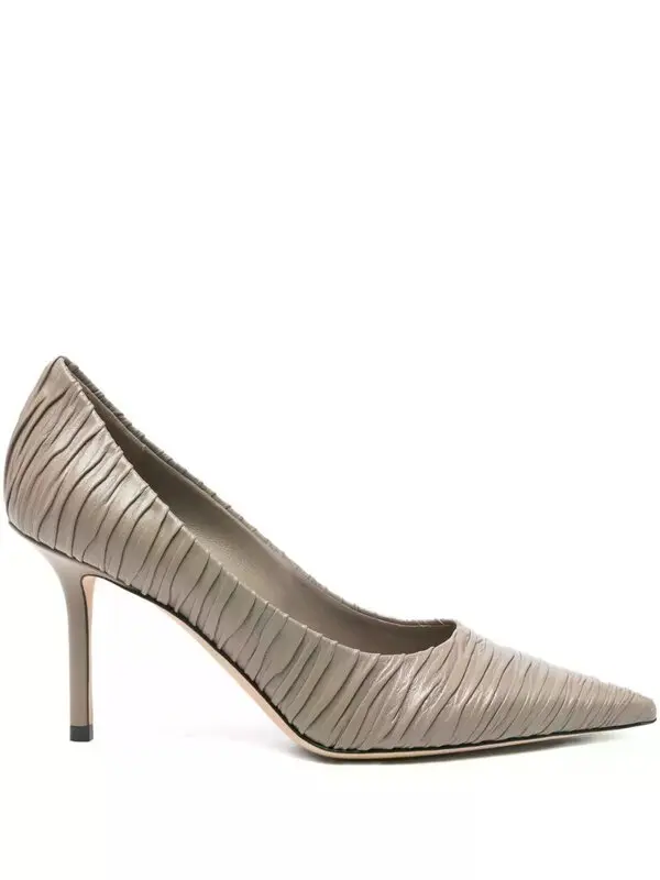 JIMMY CHOO 80mm Love Pleated Pointed-toe Pumps