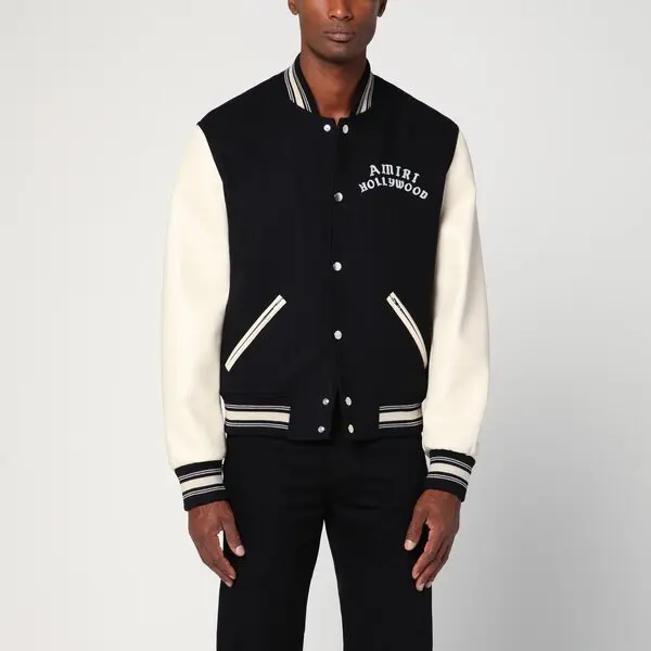 Amiri Wool Blend Bomber Jacket