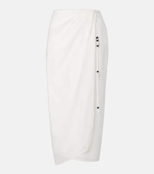 Sir The Label Azura Cotton Wrap Skirt