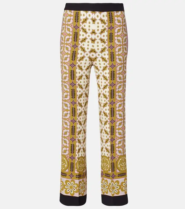 La DoubleJ Printed Straight Pants - Multicoloured
