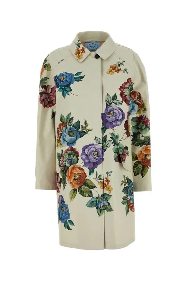 Prada Cotton Overcoat - Printed
