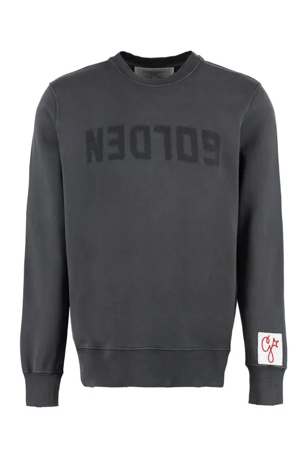 Golden Goose Cotton Crew-neck Sweatshirt - Grey
