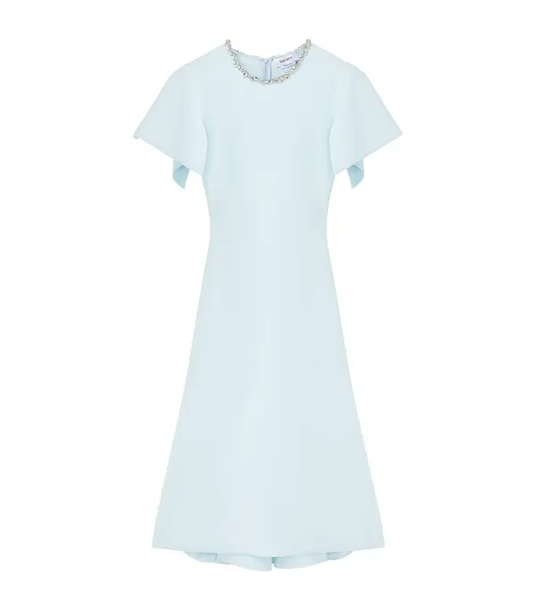Alexander McQueen Crystal Stencil Midi Dress