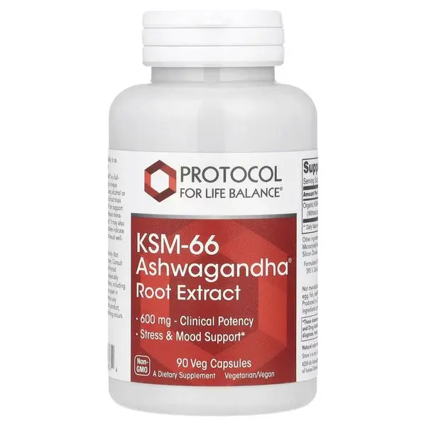 PROTOCOL FOR LIFE BALANCE Protocol Ksm-66 Ashwagandha Stress And Sleep Support 90 Capsules