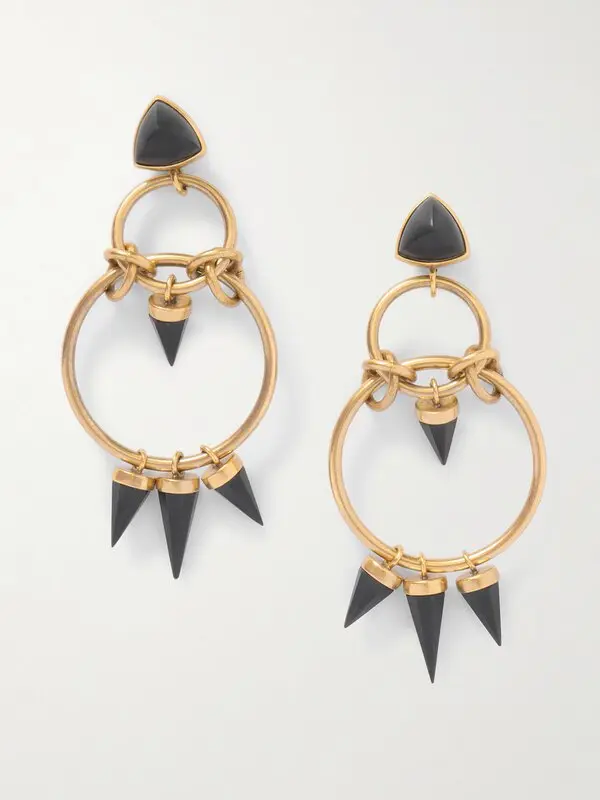 Isabel Marant Gold-tone Resin Be With You Earrings - Metallic