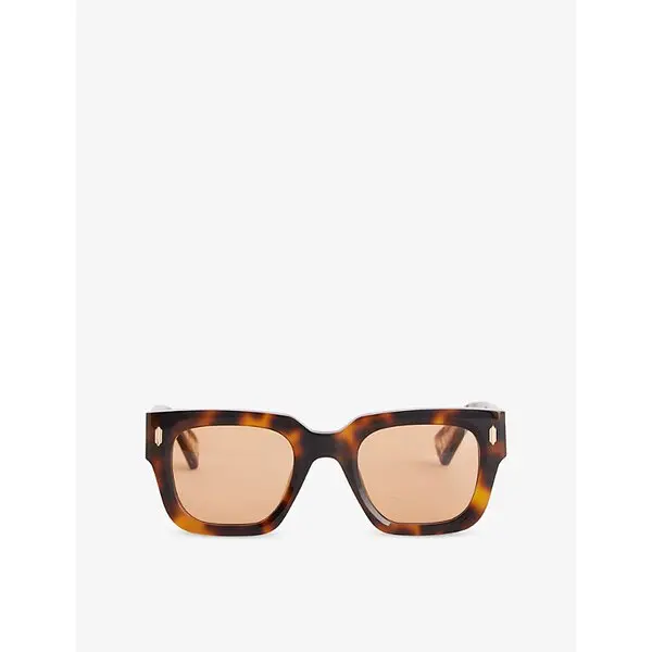 Amiri Mulholland Square-frame Sunglasses - Tortoise Shell