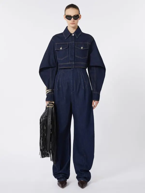 Max Mara High-waisted Carrot Leg Denim Trousers
