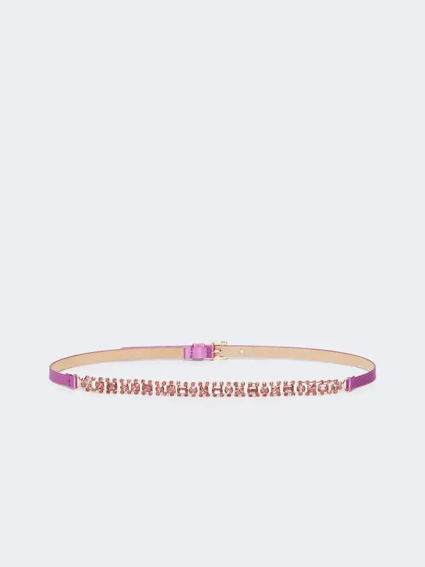 Max Mara Bejeweled Belt - Fuchsia