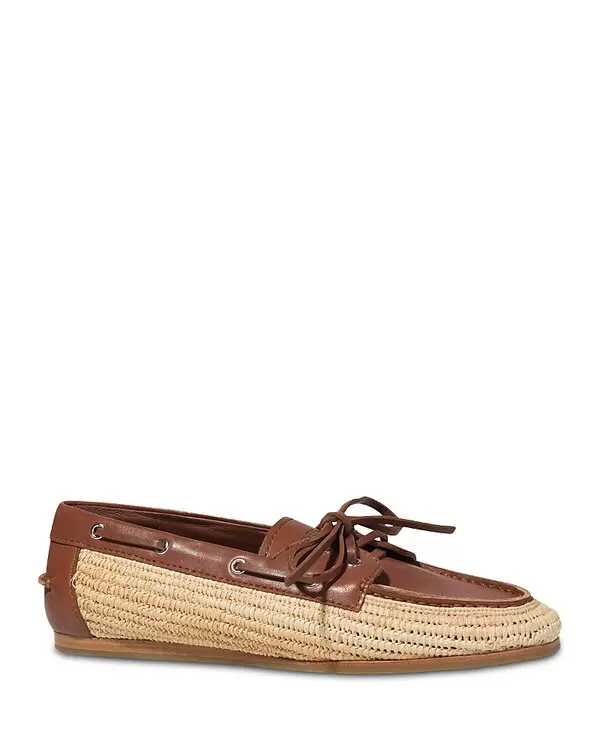Simkhai Danner Raffia Loafer Flats - Sable