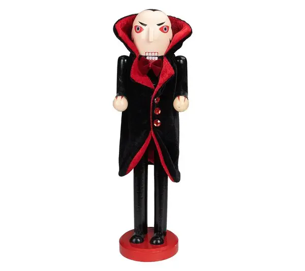 NORTHLIGHT Wooden Vampire Halloween Nutcracker 14